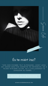 És te miért írsz? – SIENNA COLE SZERZŐI OLDALA